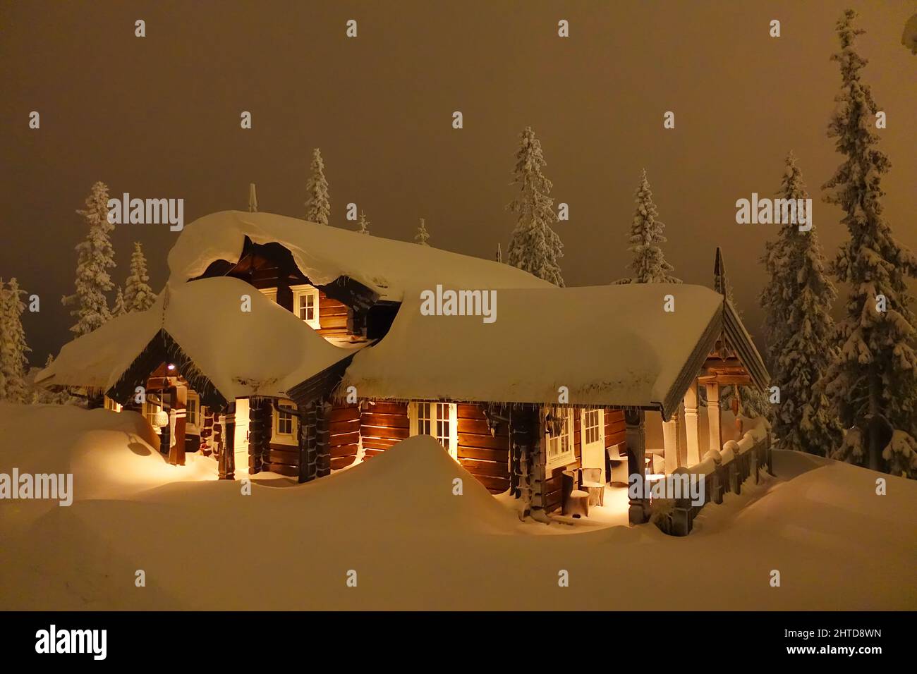 Winter in an arctic and frozen norway Stock Photo - Alamy