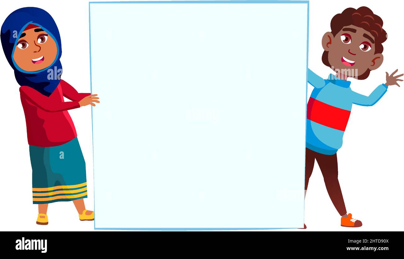 Banner poster schoolchildren Cut Out Stock Images & Pictures - Alamy