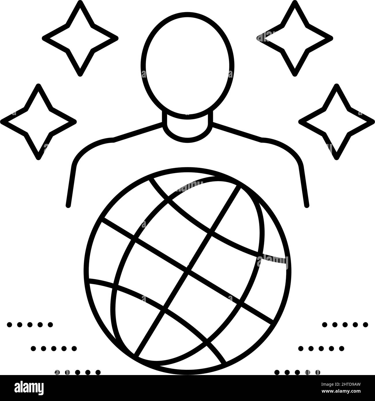world expert line icon vector illustration Stock Vector Image & Art - Alamy