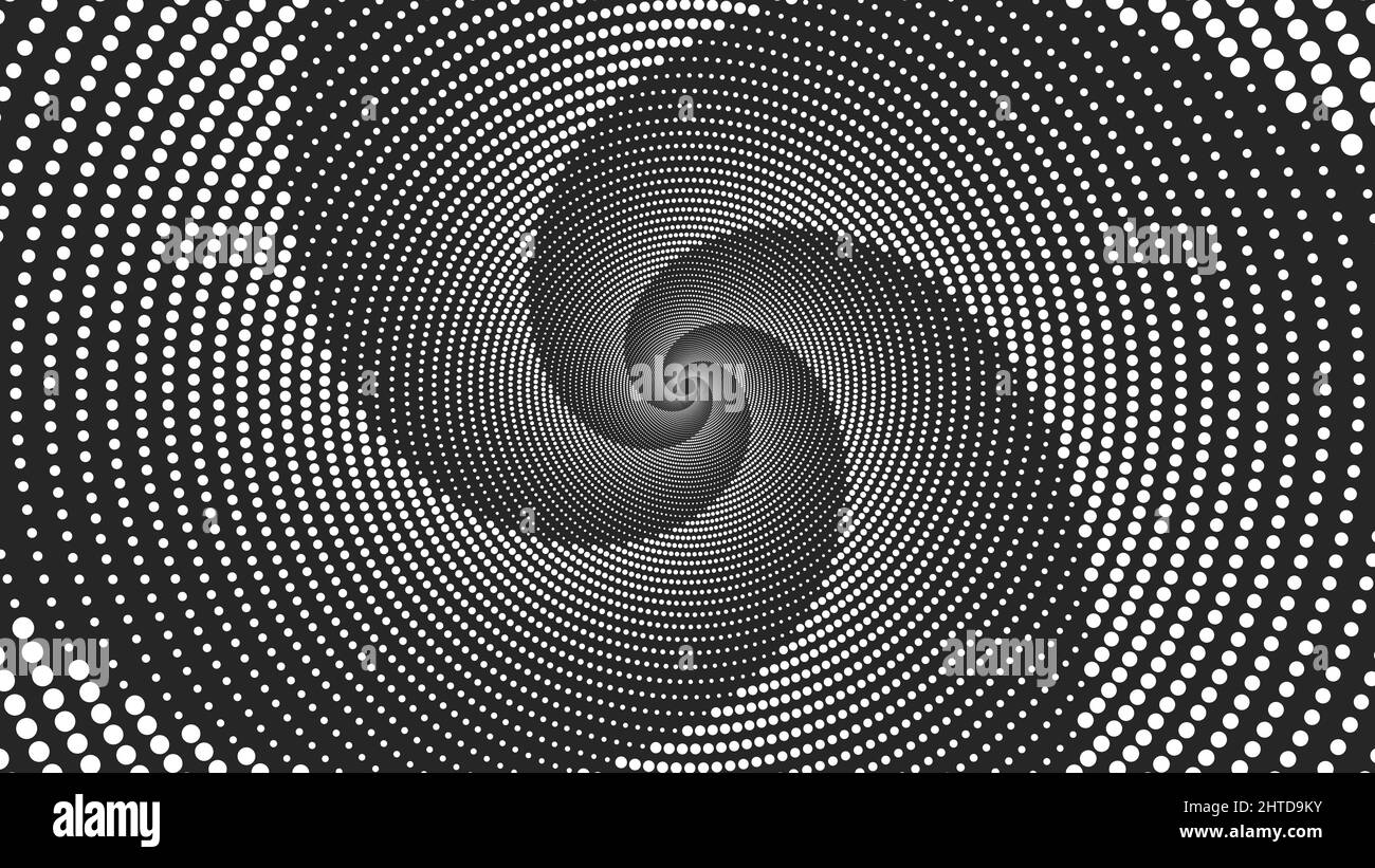 Spiral digital geometric background for website. Vortex banner, vector ...