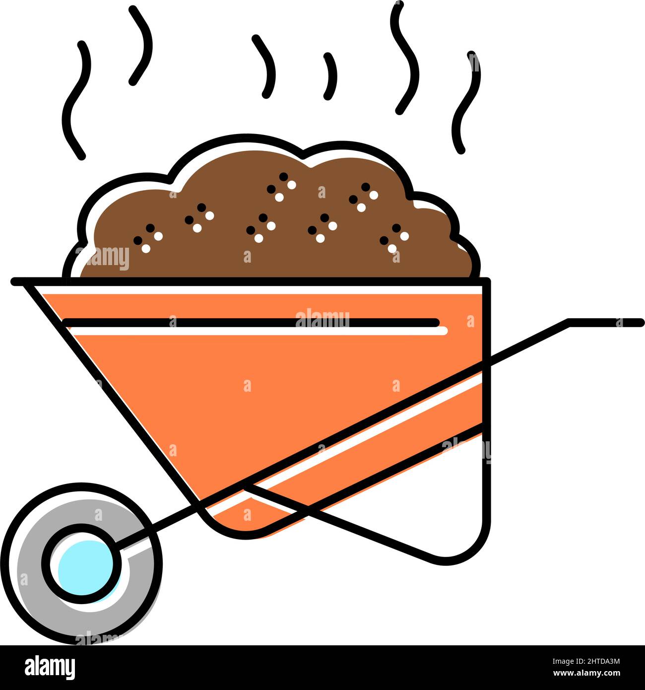 compost for gardening color icon vector illustration Stock Vector Image ...