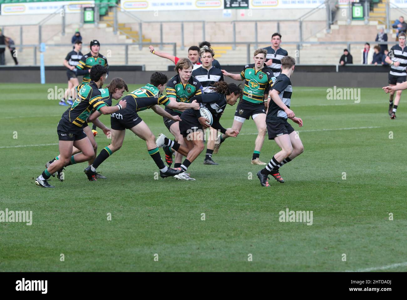 Newcastle Falcons in Black and White vs Northampton Saints u18’s at ...