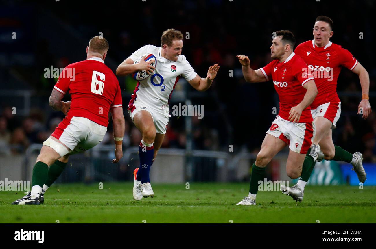 LONDON, ENGLAND - FEBRUARY 26: Max Malins of England during Guinness ...