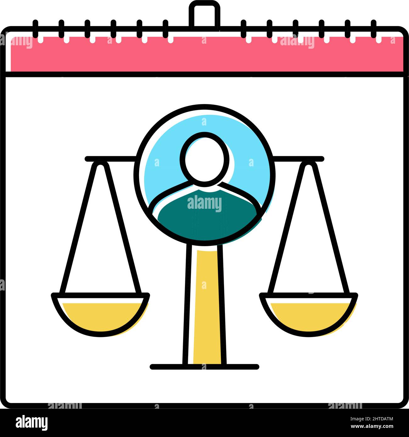 human rights day color icon vector illustration Stock Vector Image ...