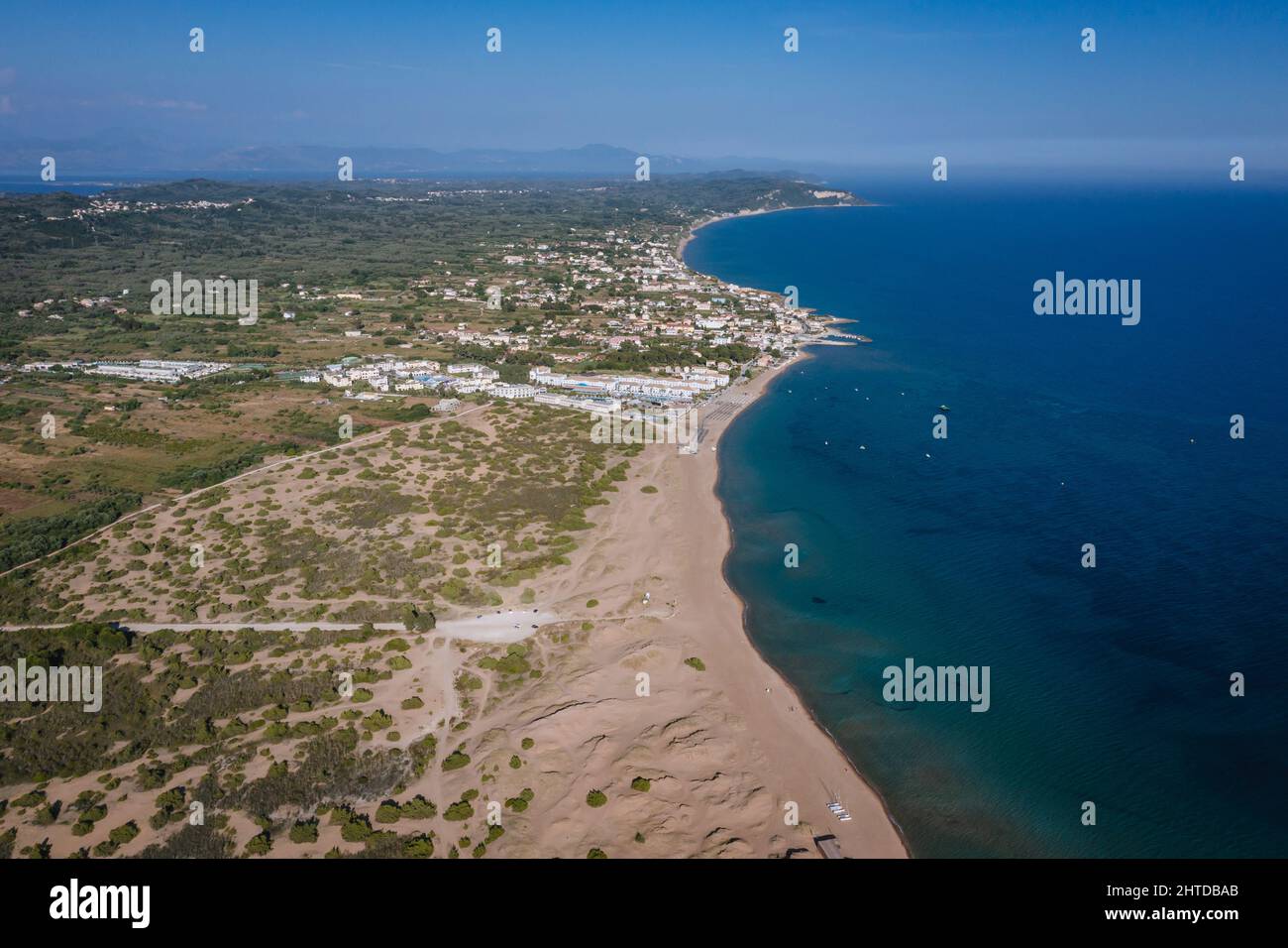 Corfu halikounas beach hi-res stock photography and images - Alamy