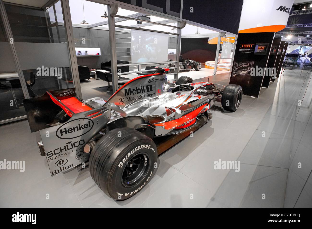 McLaren Formula One Racing Car on display at McLaren motor show ...