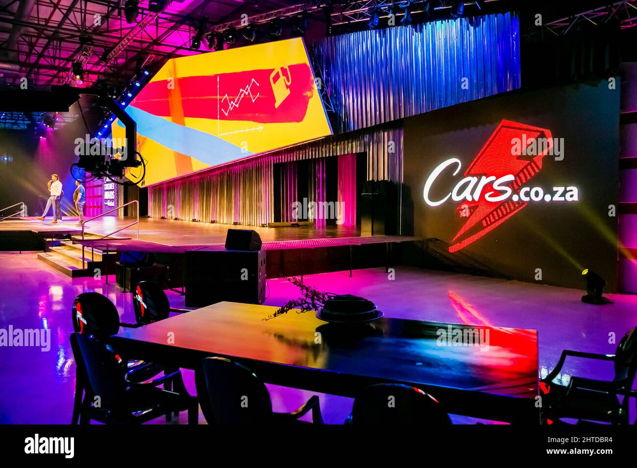 Stage and Lighting set-up at Cars.co.za Awards Event in Johannesburg ...