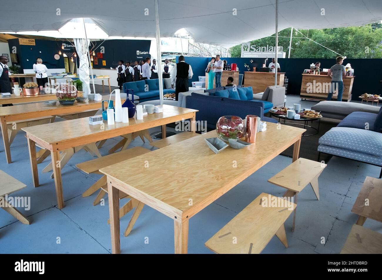 Expo of handmade furniture at VIP longue Stock Photo - Alamy