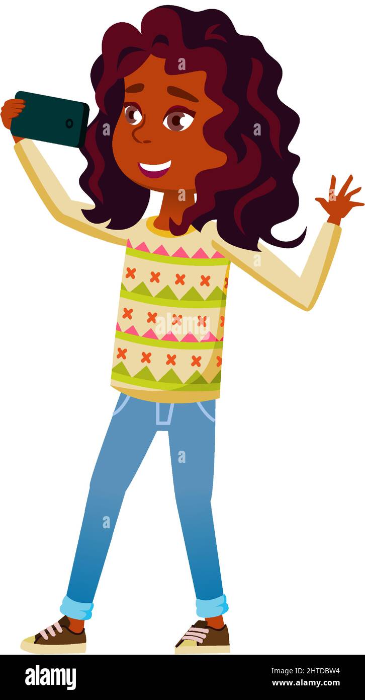 African American Teenage Girl Clipart