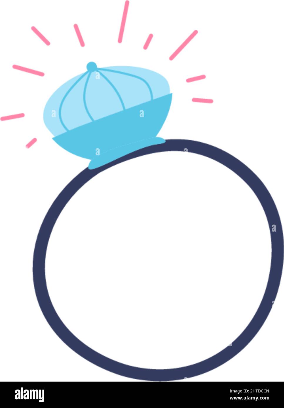 Diamond ring for proposal, engagement and marriage Stock Vector Image ...