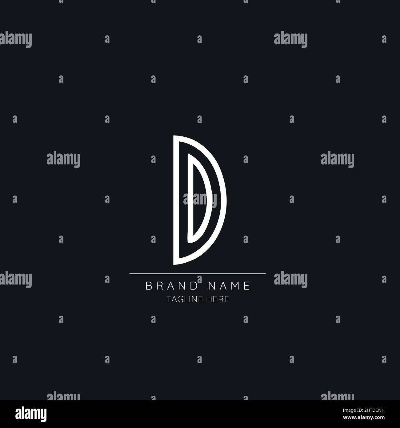 Timeless modern D initial based logo icon Stock Vector Image & Art - Alamy