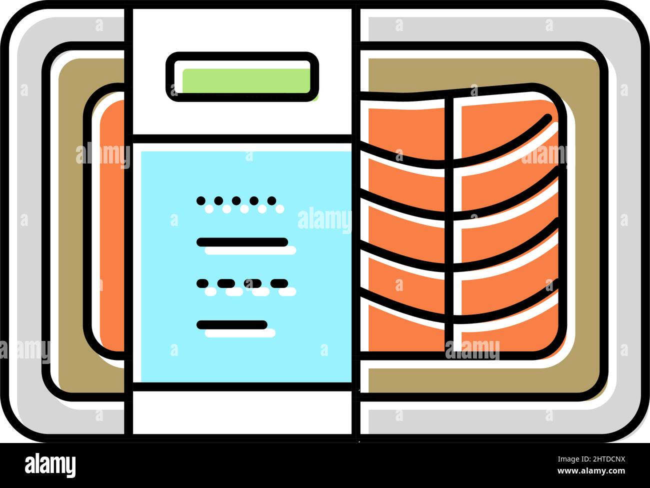 package salmon color icon vector illustration Stock Vector Image & Art ...