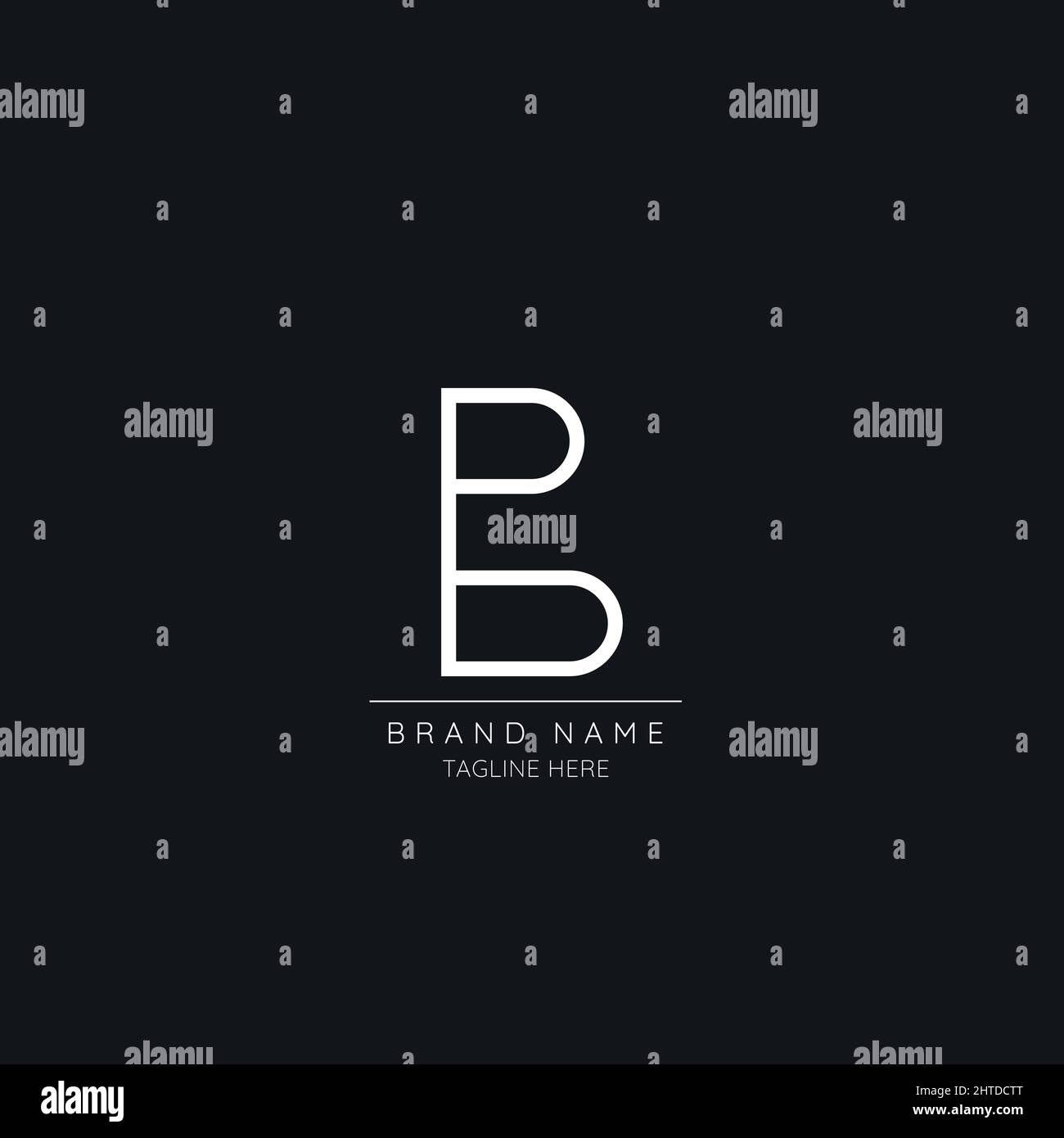 Minimalist Letter B logo icon design Stock Vector Image & Art - Alamy