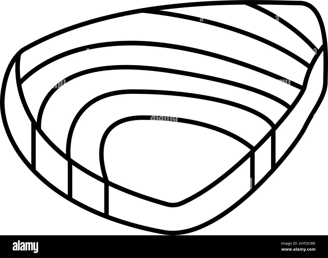 tuna meat fillet line icon vector illustration Stock Vector Image & Art ...