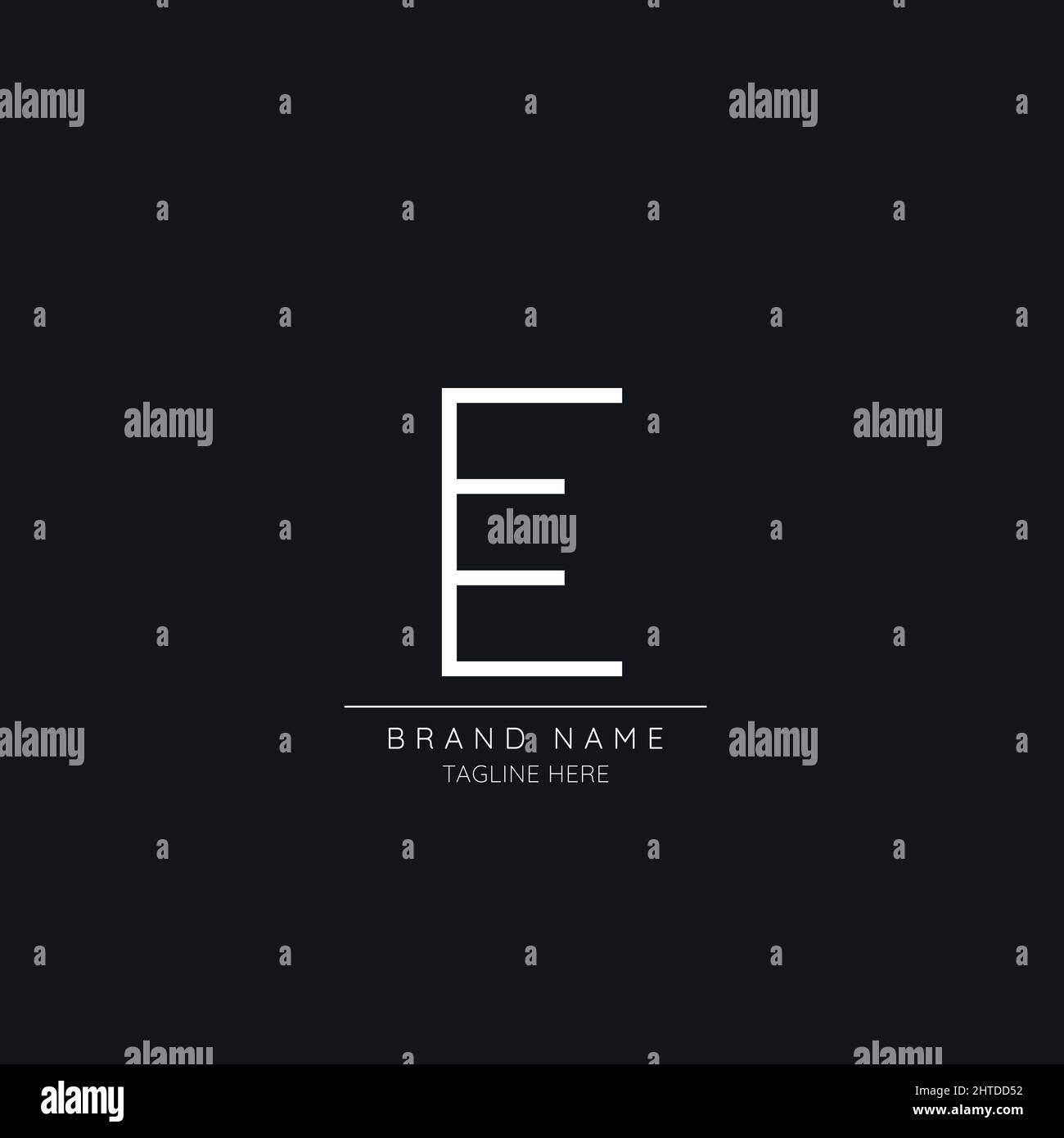 Minimalist Letter E logo icon design Stock Vector Image & Art - Alamy