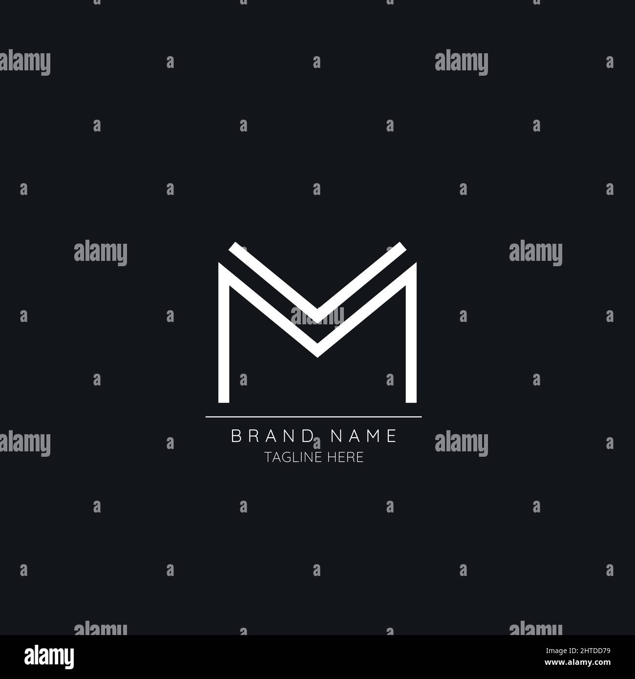 Minimalist Letter M logo icon design Stock Vector Image & Art - Alamy