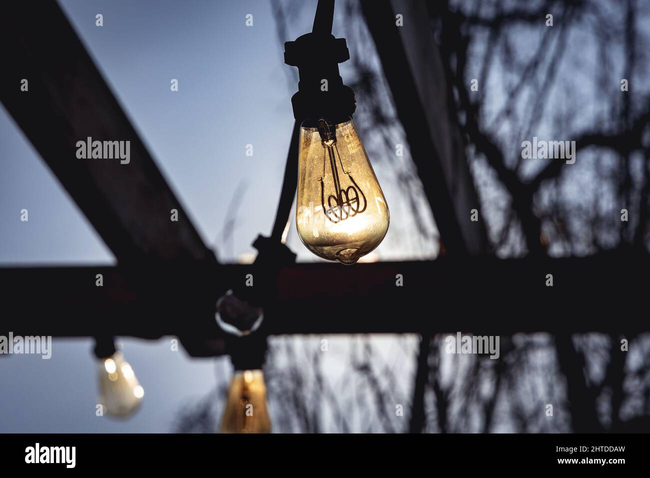 Hanged outside lights hi-res stock photography and images - Alamy