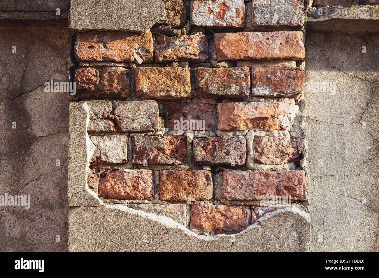 Details of mad of old brick wall Stock Photo - Alamy