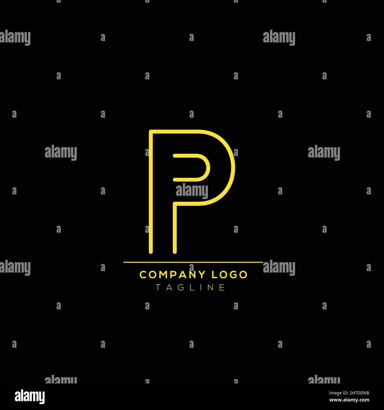 P Logo Monogram Icon Vector Symbol Template Stock Vector Image & Art ...