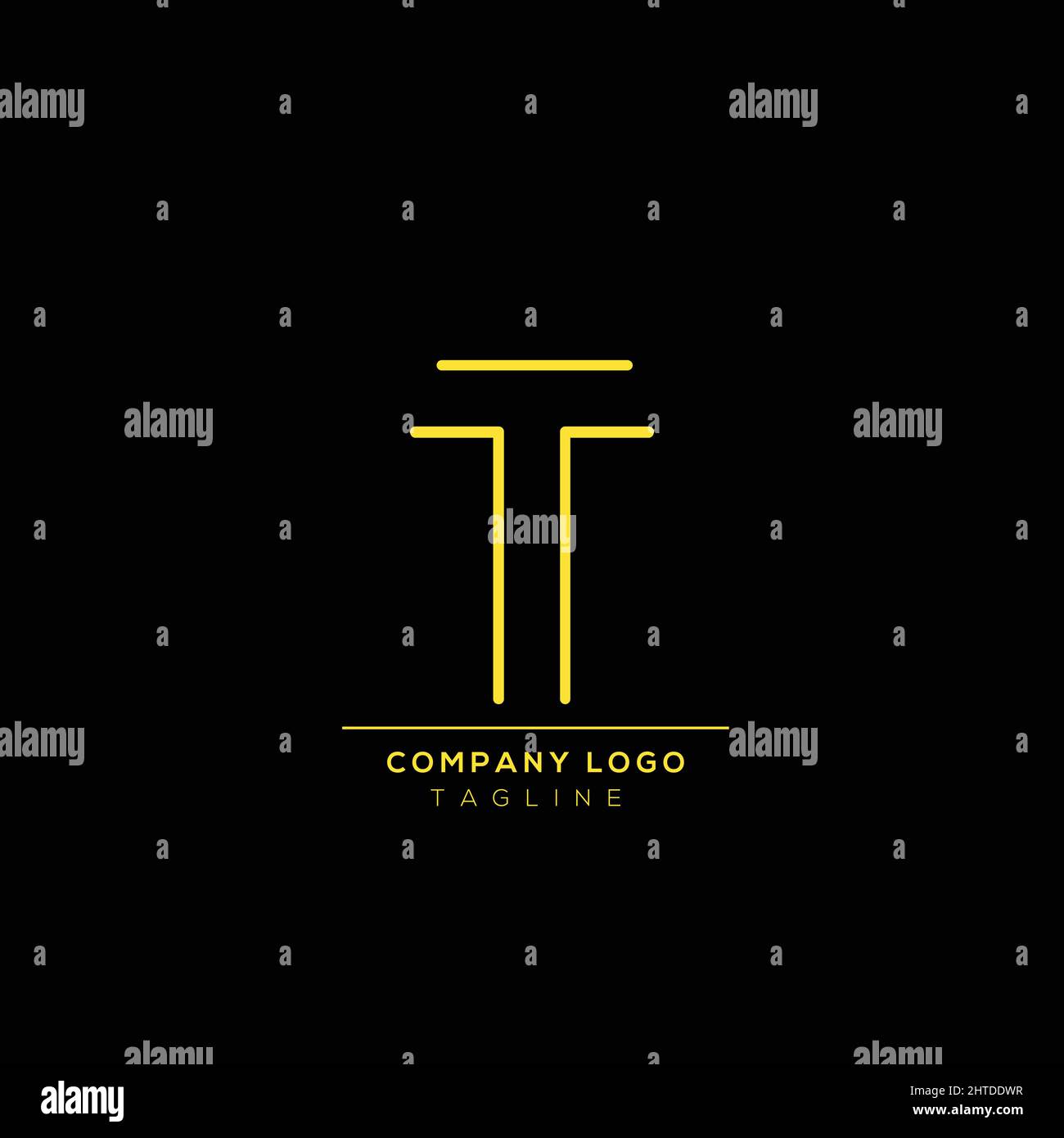 T Logo Monogram Icon Vector Symbol Template Stock Vector Image & Art ...