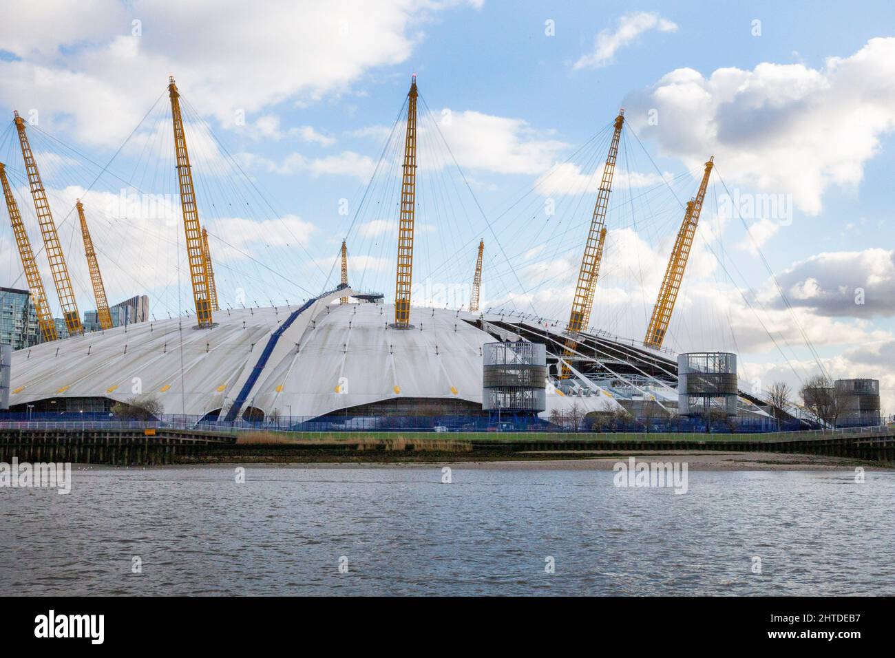 The O2 arena in south east London formally known as the Millennium Dome ...