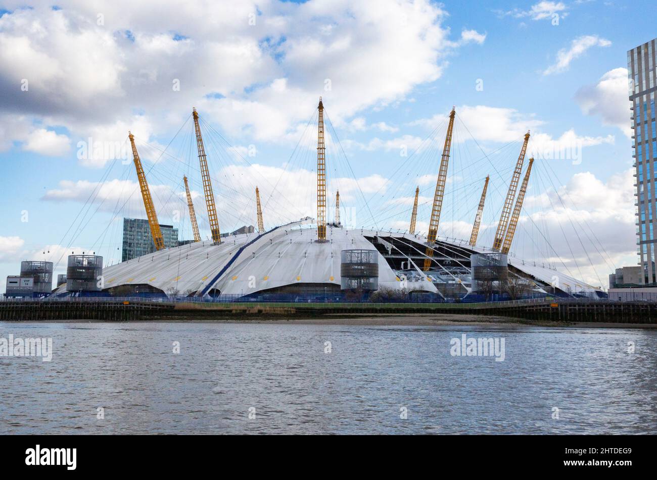 The O2 arena in south east London formally known as the Millennium Dome ...