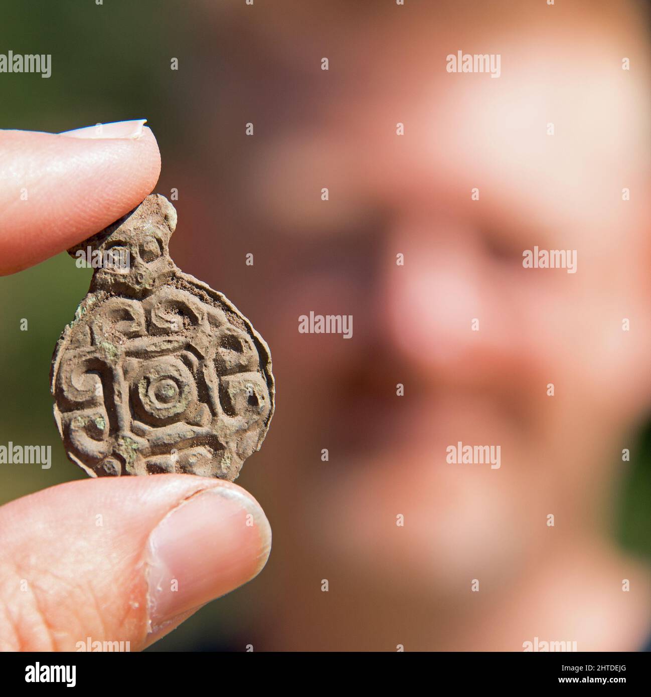 Viking bronze brooch hi-res stock photography and images - Alamy