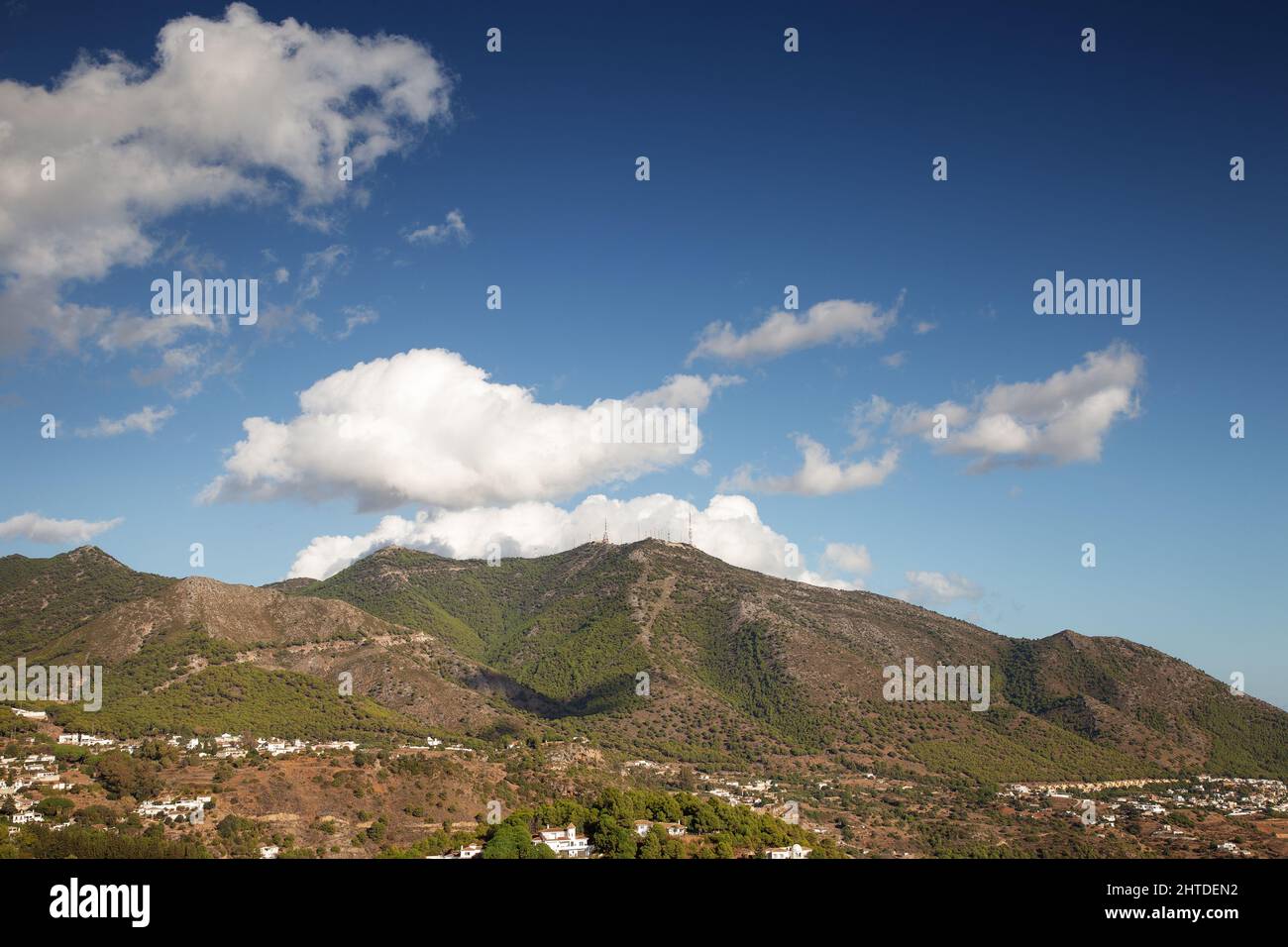 mountains around the village of mijas in spain Stock Photo - Alamy