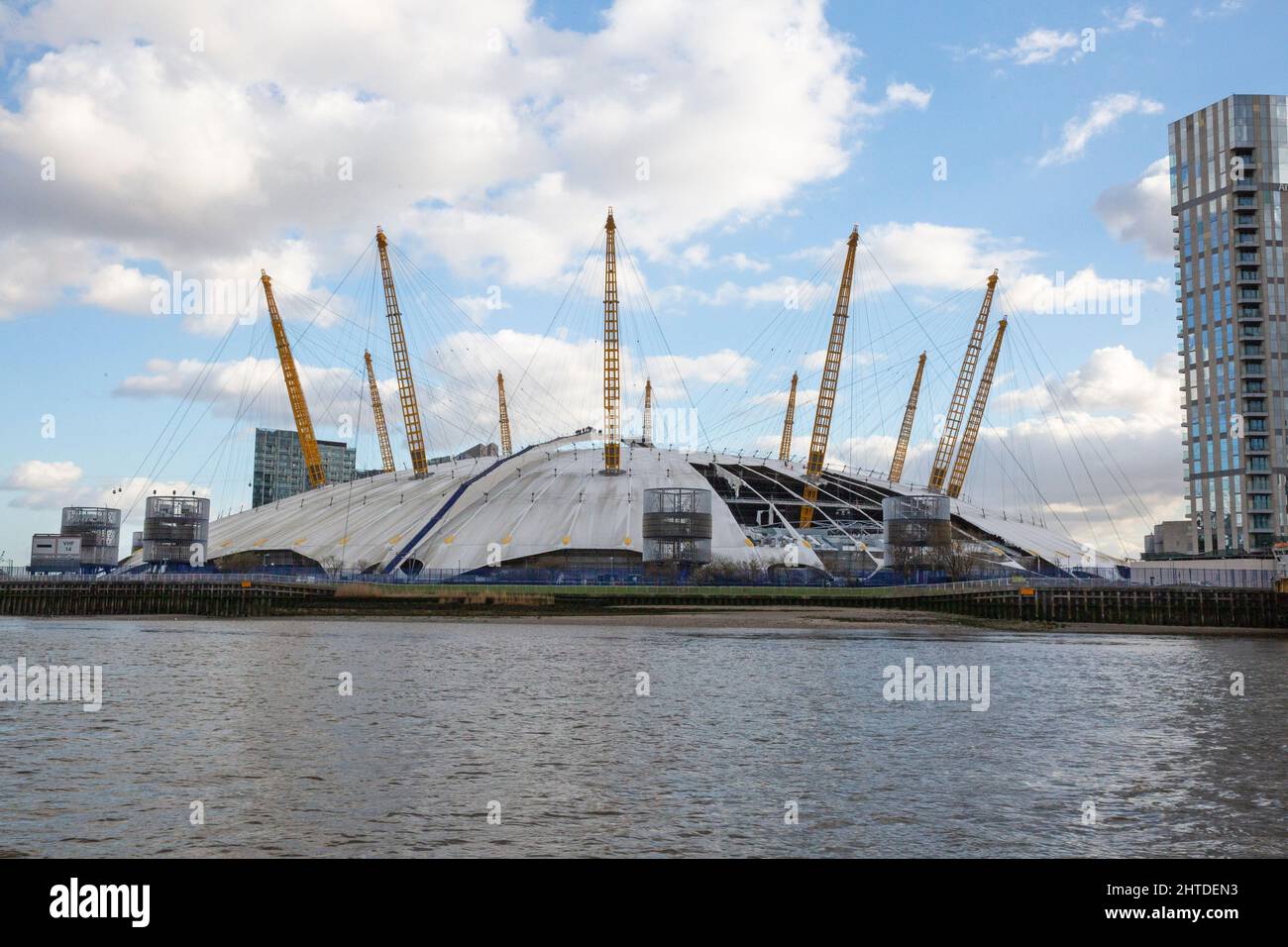 The O2 arena in south east London formally known as the Millennium Dome ...