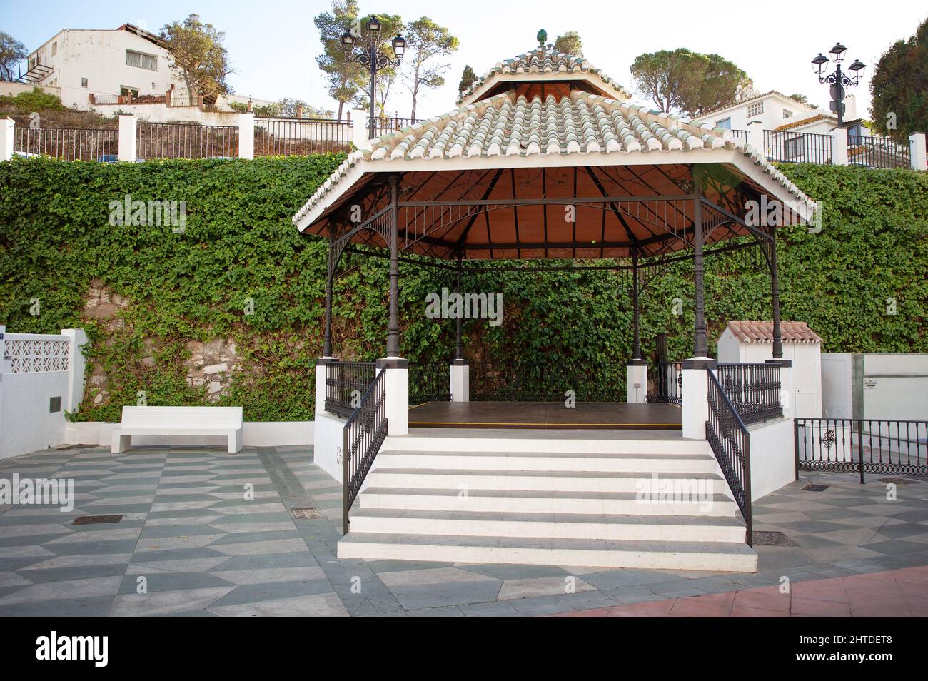 small bandstand in mijas near the village square Stock Photo - Alamy