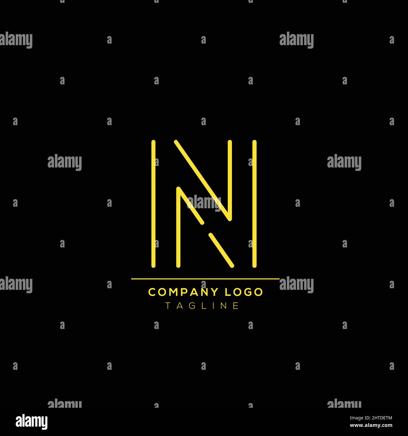 N Logo Monogram Icon Vector Symbol Template Stock Vector Image & Art ...