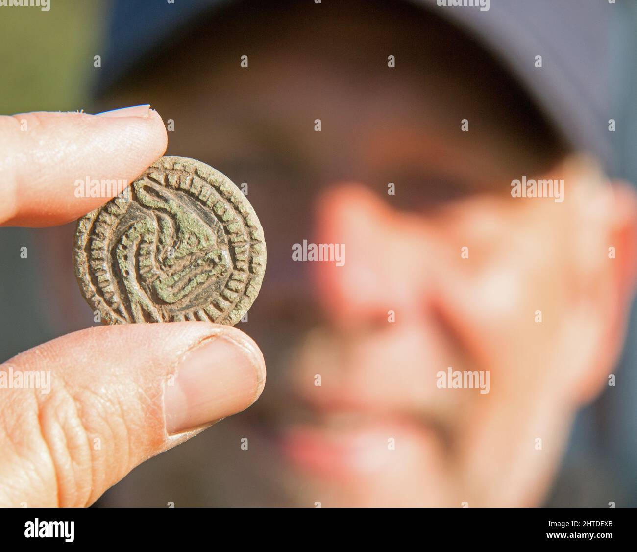 Closeup shot of a fibula from the Iron Age in Denmark Stock Photo - Alamy