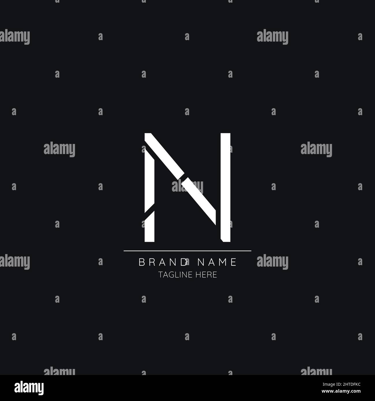 Top notch initial letter N logo icon Stock Vector Image & Art - Alamy