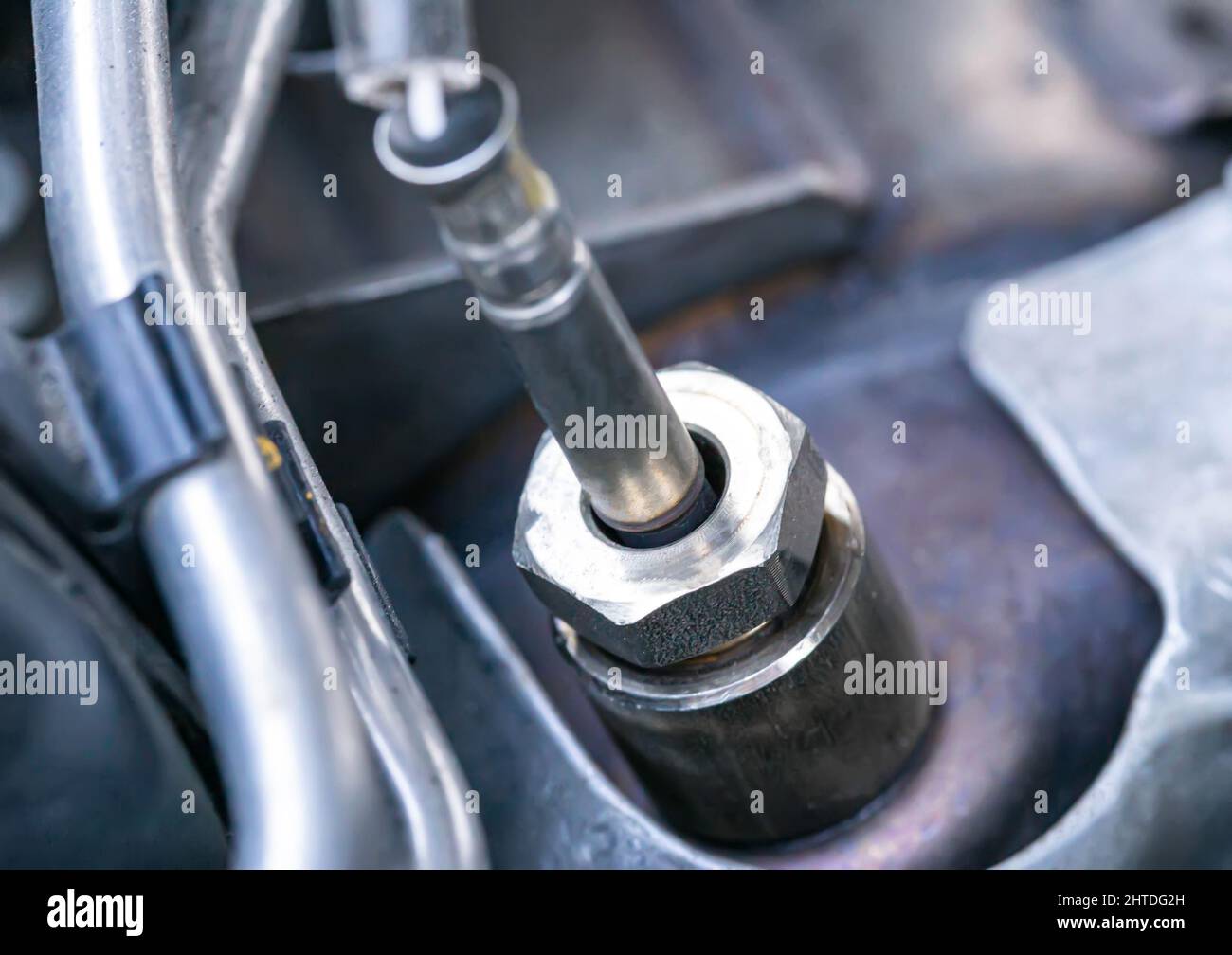 Automotive sensor lambda probe in a diesel engine. Measuring oxygen ...