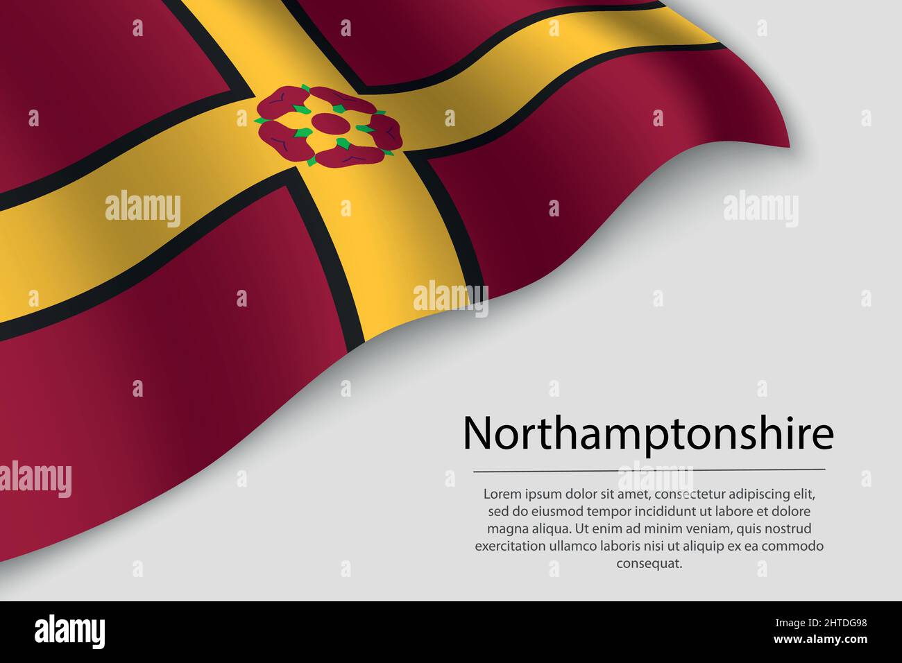 Northamptonshire county flag hi-res stock photography and images - Alamy