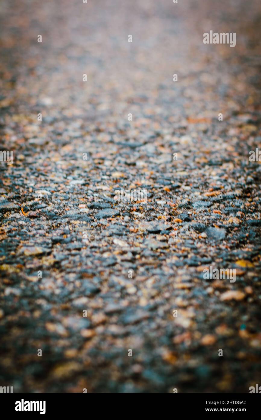 Selective focus shot of colorful pebbles rough surface outdoors Stock ...