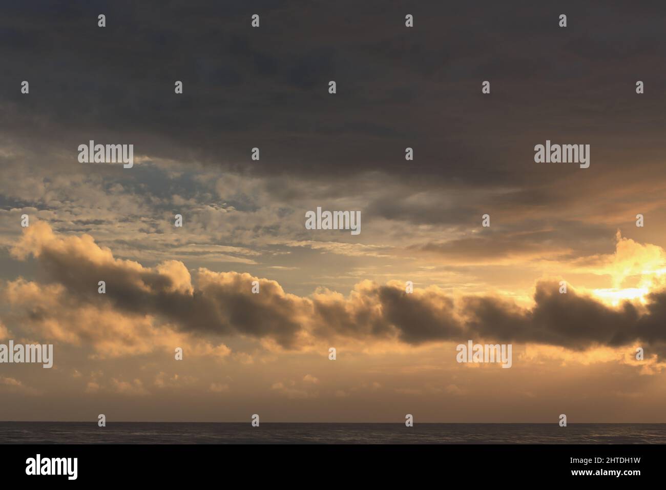 Photo clouds in the morning, at sunrise And changing the color and ...