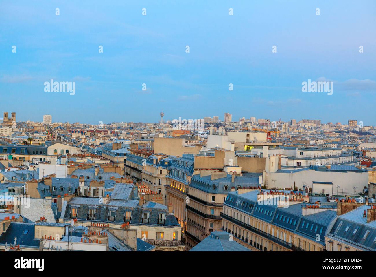 Paris rooftops balcony view hi-res stock photography and images - Alamy