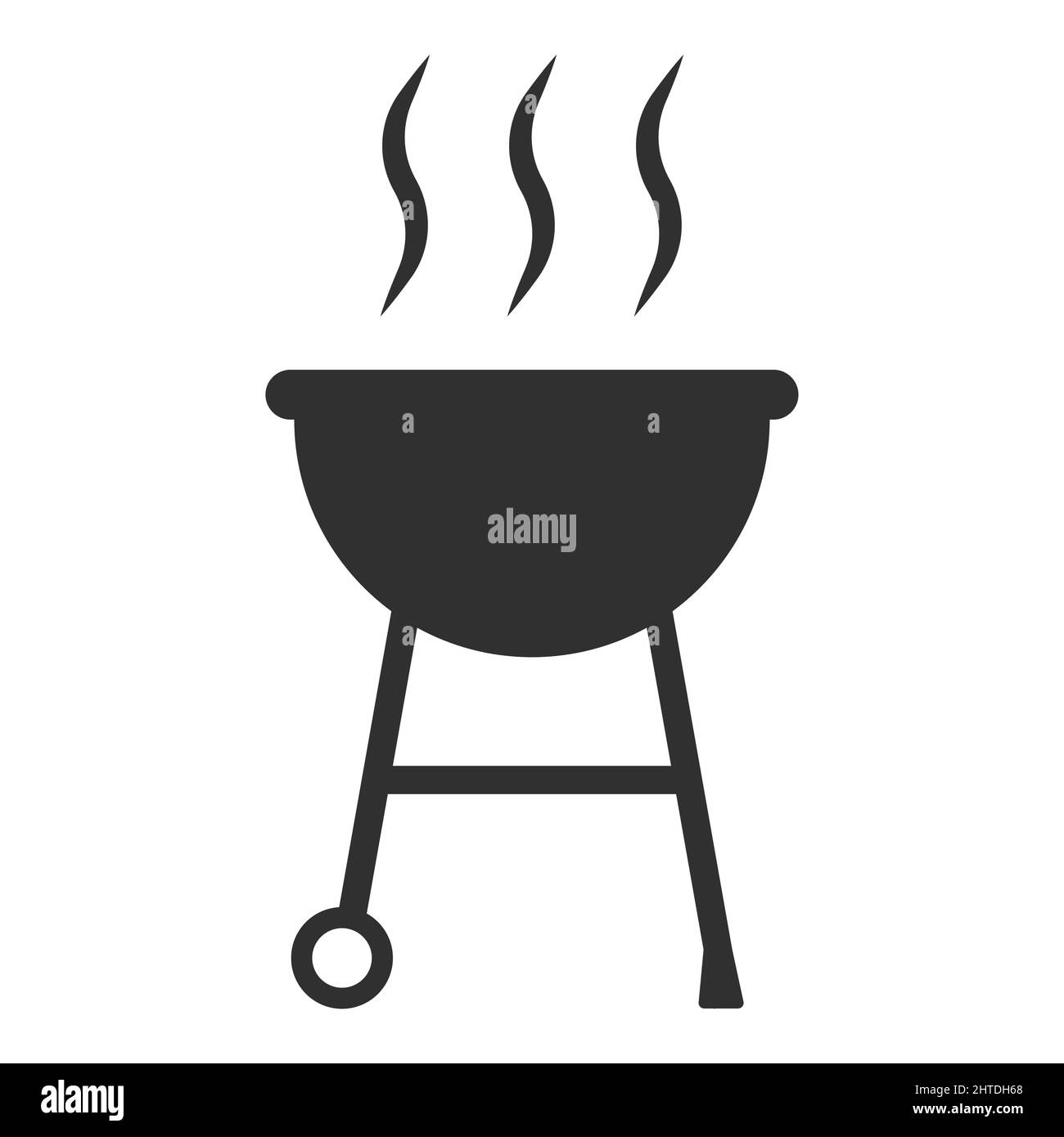 Grill vector icon on white background. BBQ sign Stock Vector Image ...