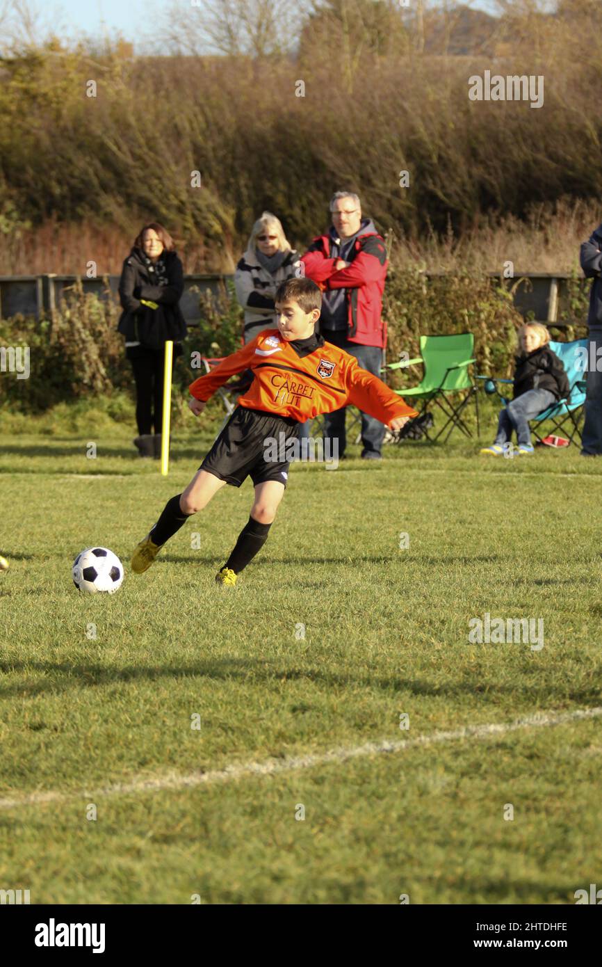 Boys football match between Cleeve Colts U8 and Churchdown Panthers U8 ...
