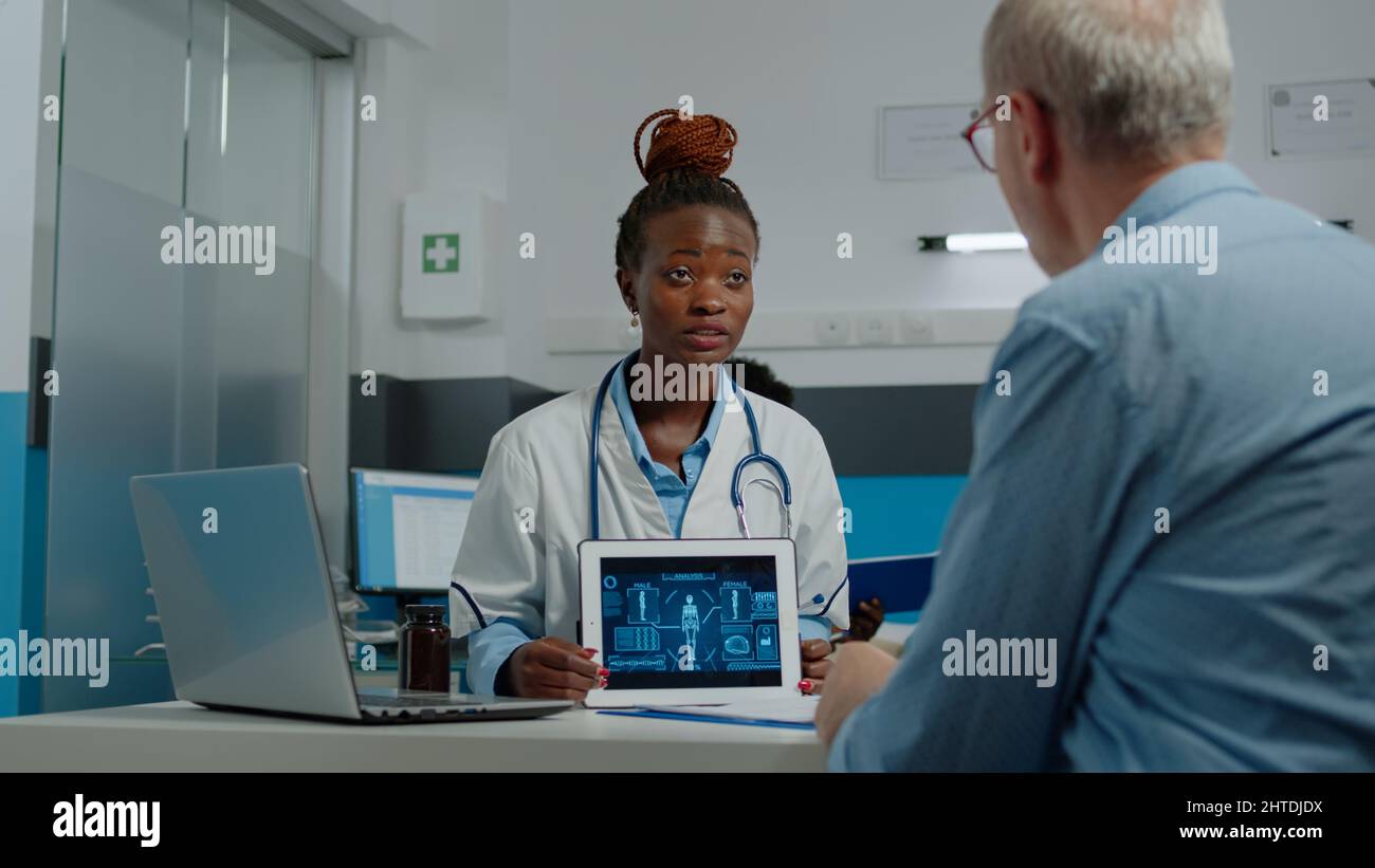 Doctor using tablet animation digital hi-res stock photography and ...