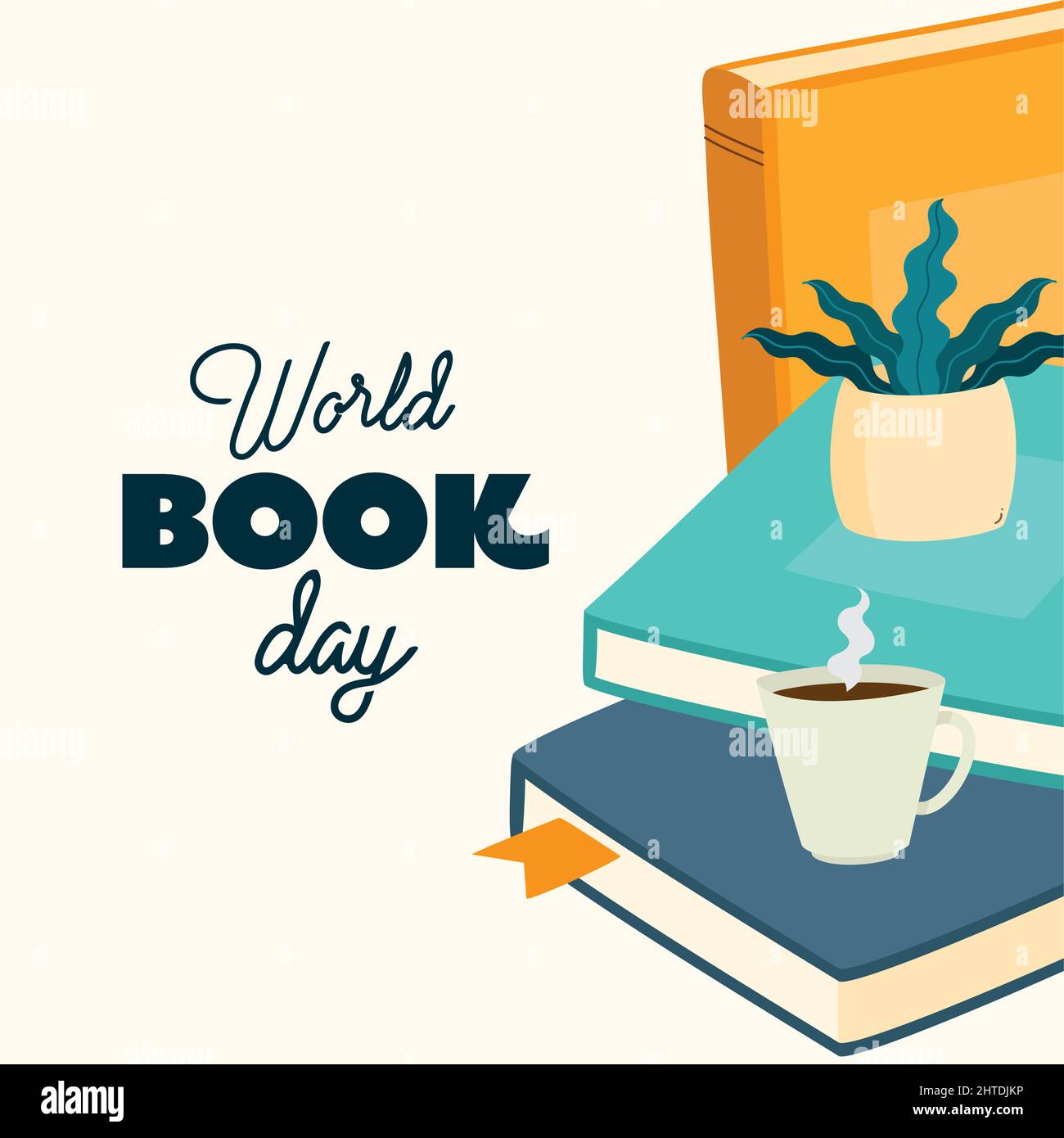 world book day lettering card Stock Vector Image & Art - Alamy