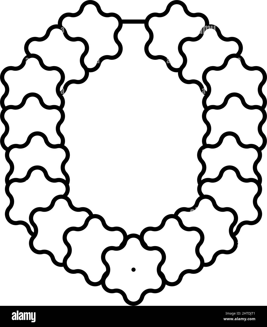 flower decoration line icon vector illustration Stock Vector Image ...