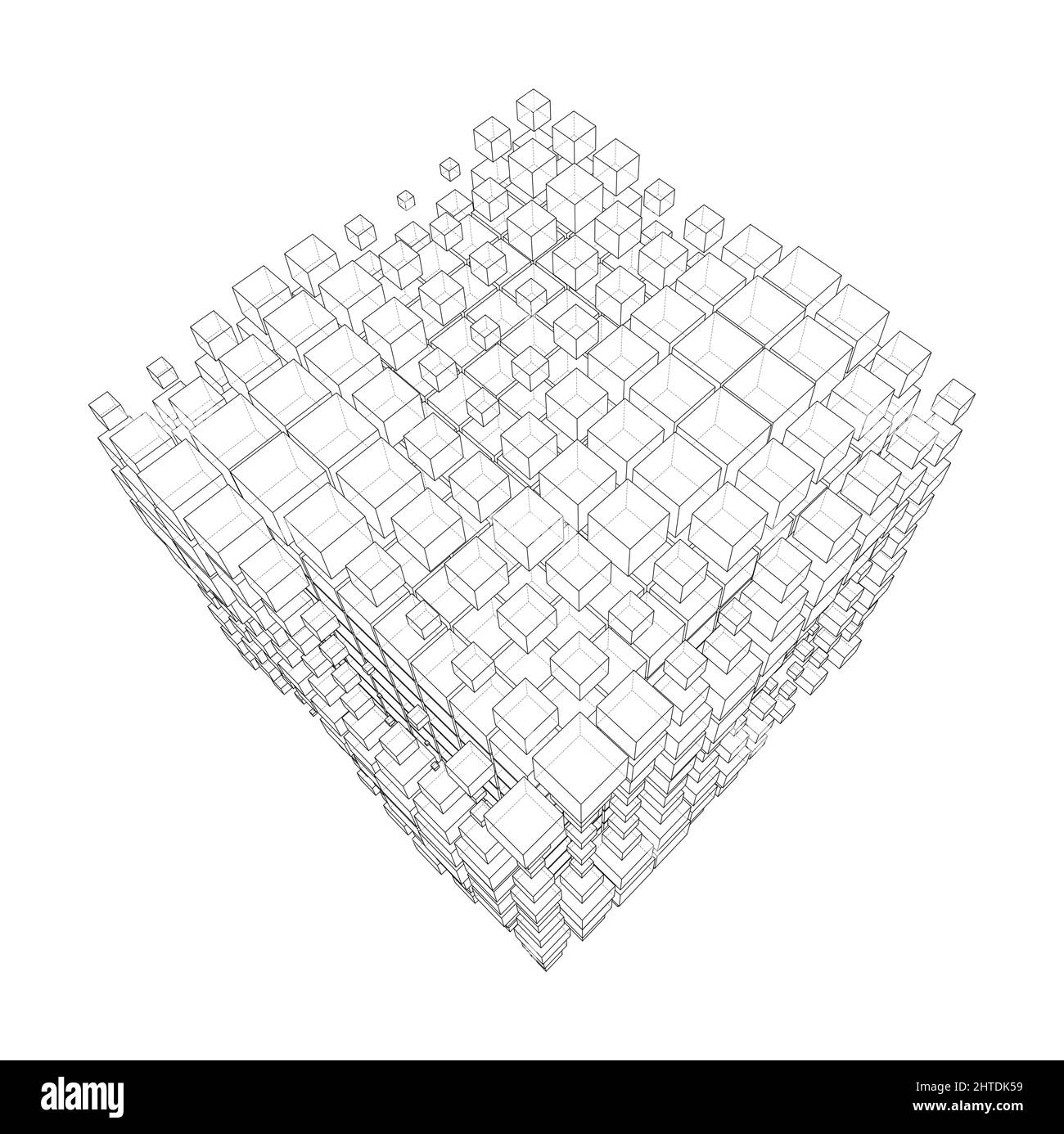 Vector abstract boxes background Stock Vector Image & Art - Alamy