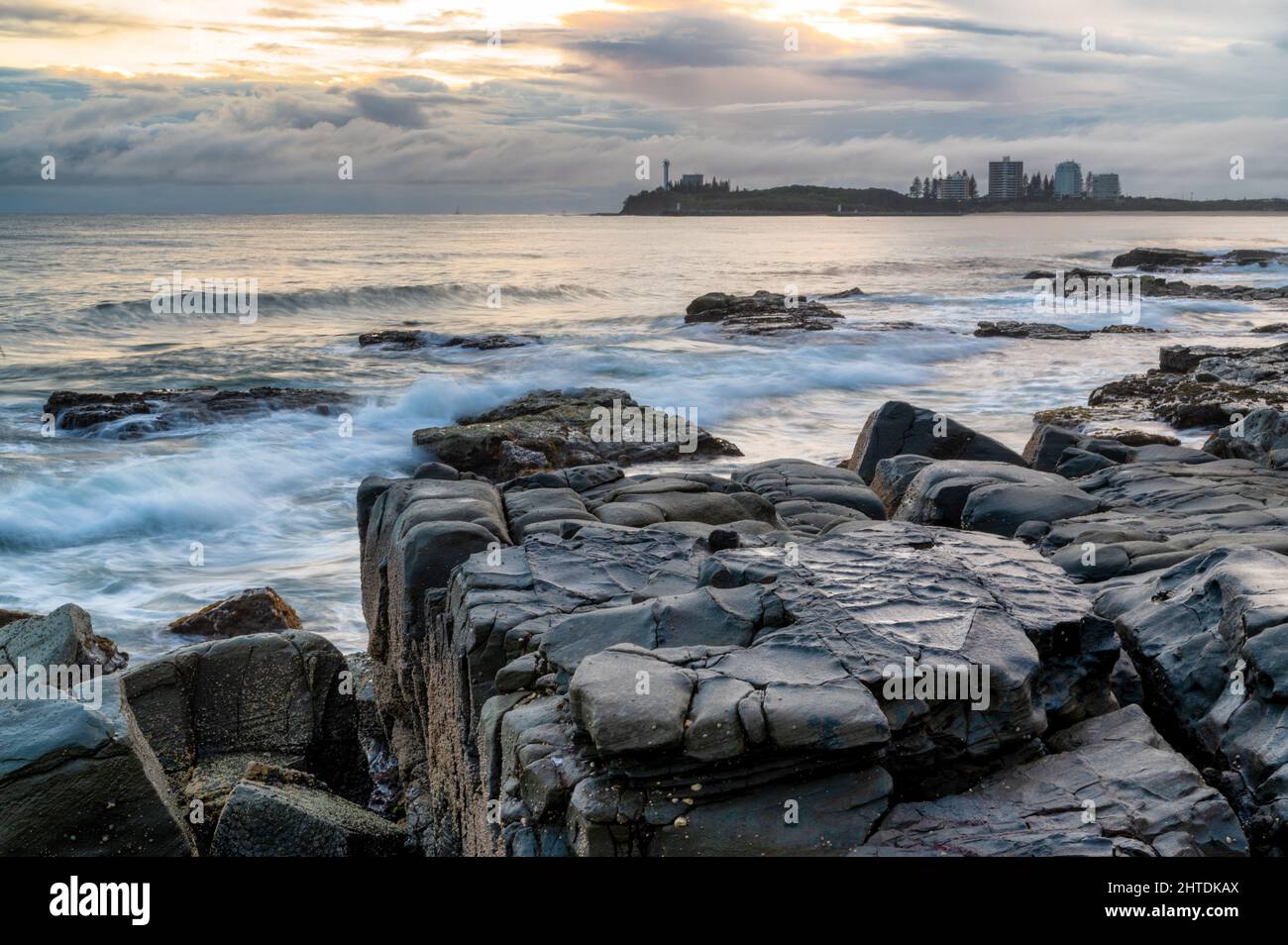 Mooloolaba Main Beach on the Sunshine Coast of Queensland, Australia ...