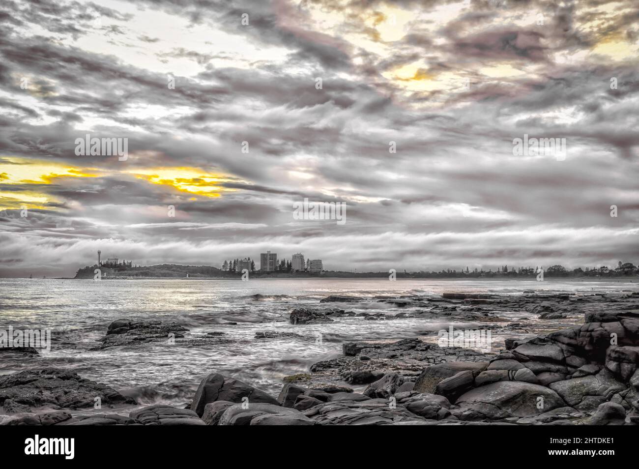 Mooloolaba Main Beach on the Sunshine Coast of Queensland, Australia ...