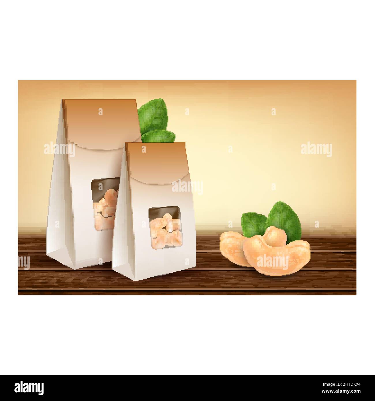 Cashew Nuts Creative Promotional Poster Vector Stock Vector Image & Art ...