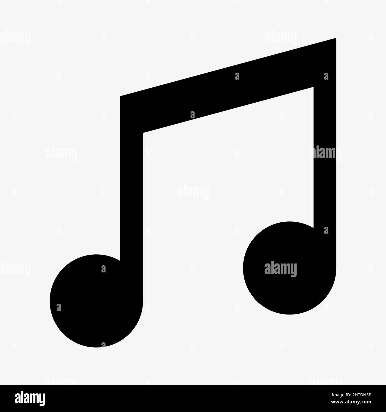 Music note vector icon on white background Stock Vector Image & Art - Alamy