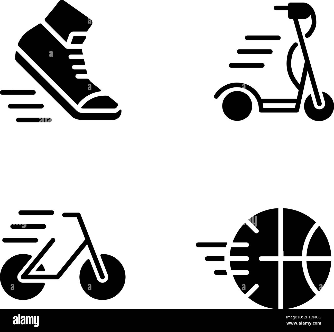 Physical activity icons black hi-res stock photography and images - Alamy
