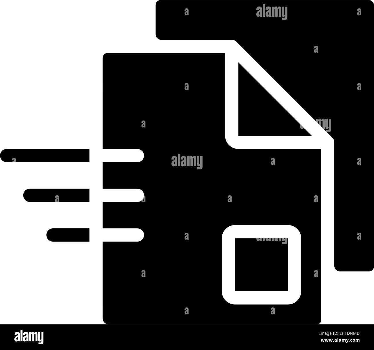 Document sharing black glyph icon Stock Vector Image & Art - Alamy